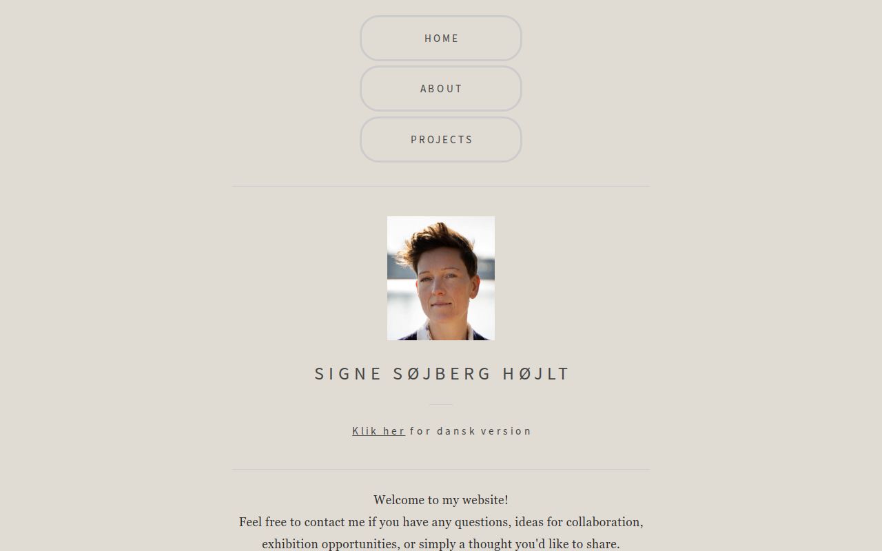 Signe Søjberg Højlt - Artist - English Site